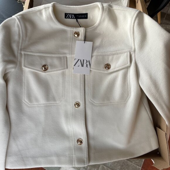 Zara | Jackets & Coats | Cropped Soft Jacket | Poshmark